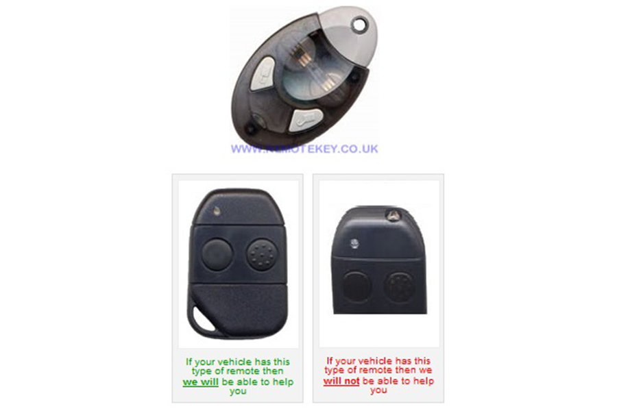 ROVER STERLING KEY FOB 1996 – 2000 - Remote Key